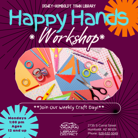 Happy Hands Workshop | Yavapai Library Network